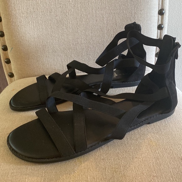 torrid | Shoes | Torrid Strappy Gladiator Sandals Stretch Black Size ...